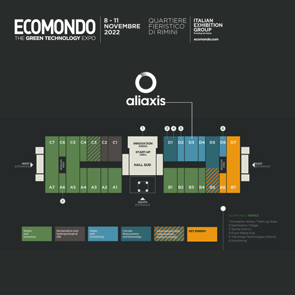 Aliaxis ad Ecomondo 2022| Rimini 8-11/11 | Stand 180 Pad D3